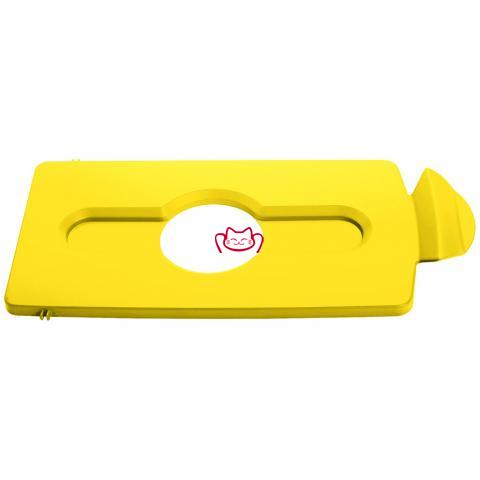 RUBBERMAID 2007881 Slim Jim回收站瓶罐回收盖板，黄色_._国际品牌商用厨房设备批发_进口酒店厨房设备_进口商用厨具 ...