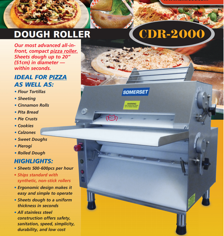 SOMERSET CDR-2000压面机_._国际品牌商用厨房设备批发_进口酒店厨房设备_进口商用厨具 国际大品牌代理批发，一手货源——深圳市 ...